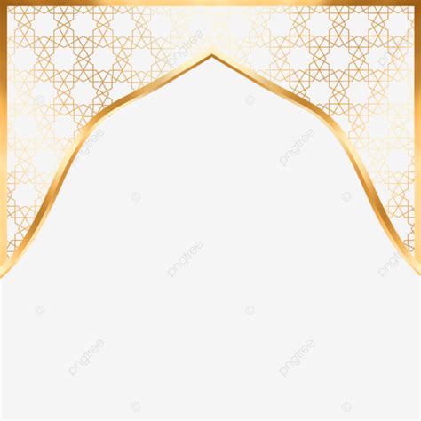 Luxury Gold Islamic Frame Pattern Gold Islamic Islamic Islamic