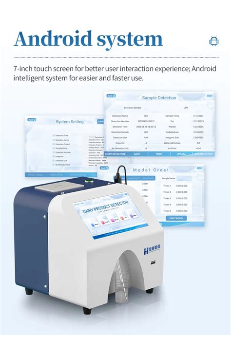 Milk Analyzer Machine Goat Uht Milk Fat Protein Test Equipment ...