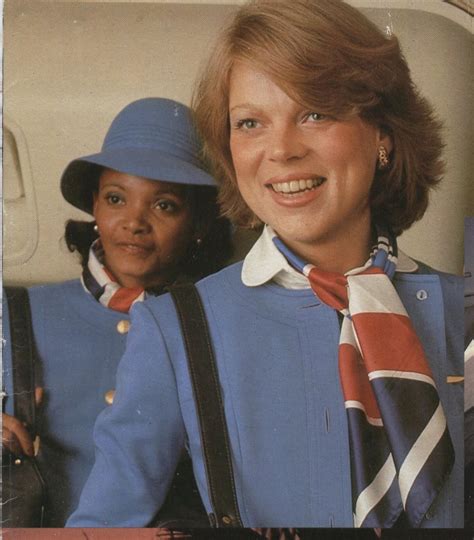1977 Pan Am Flight Attendant Jennifer Andrews Left And Colleague Pose In The Doorway Of A 747