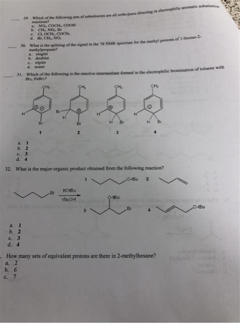 Solved 25 Which Of The Following Is The Correct Order Of