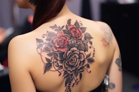 Premium Photo Tattoo On Womans Back