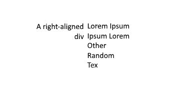 Html Positioning A Div To The Left With Right Aligned Div Inside A Container Stack Overflow