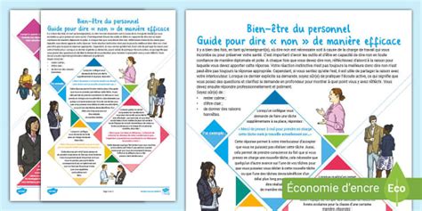 Bien être du personnel Guide pour dire non de manière efficace