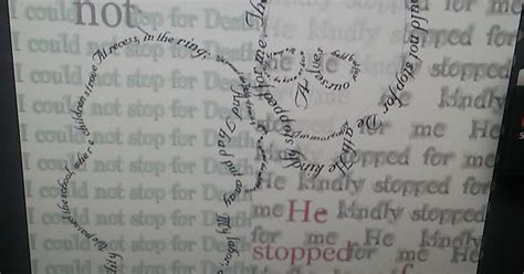 Oc Wip Text Based Visual Based On An Emily Dickenson Poem Imgur