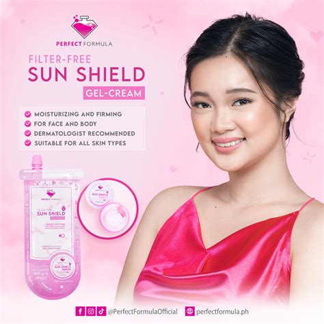 Filter Free Sun Shield Gel Cream 50g Sachet Perfect Formula Lazada Ph