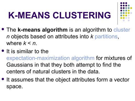 K Mean Clustering Algorithm Ppt Physics Science