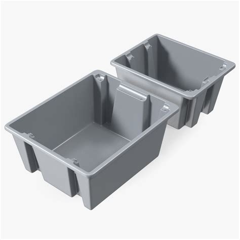 3d Stack And Nest Totes Model Turbosquid 2071656