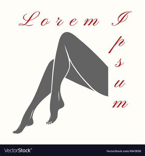 Woman Legs Logo Royalty Free Vector Image Vectorstock