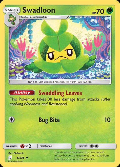Swadloon Sm11 8 Pokemoncard