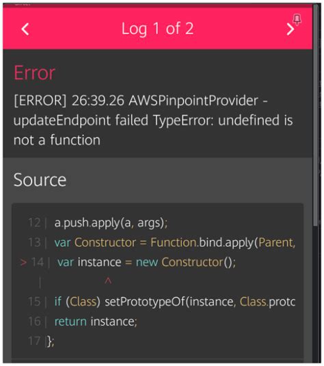 Awspinpointprovider Updateendpoint Failed Typeerror Undefined Is Not