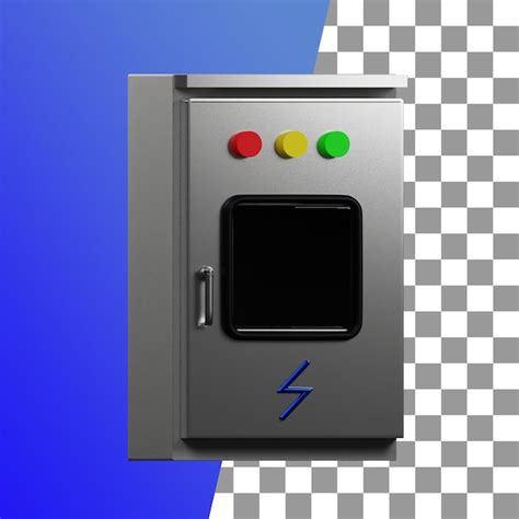 Premium Psd 3d Render Electrical Panel Icon