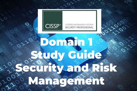 Cissp Domain 1 Study Guide Risk Management