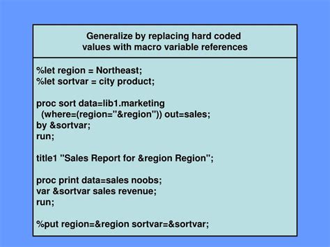 Ppt Sas Macro Language Powerpoint Presentation Free Download Id