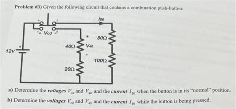 solved problem 3 given the following circuit that