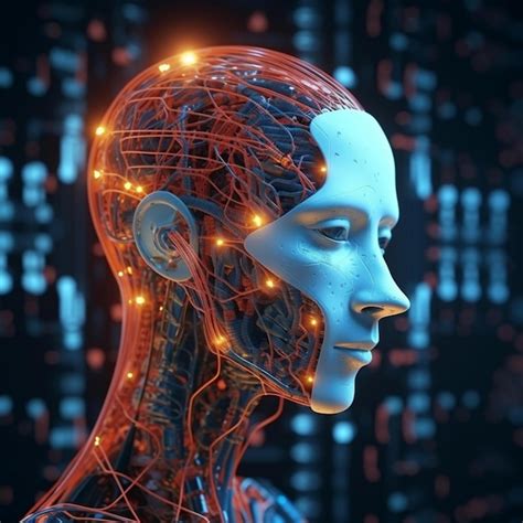 Premium Ai Image Artificial Intelligence In Humanoid Head With Neural