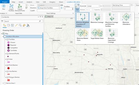 How To Perform Location Allocation Analysis In Arcgis Pro Gis Lounge