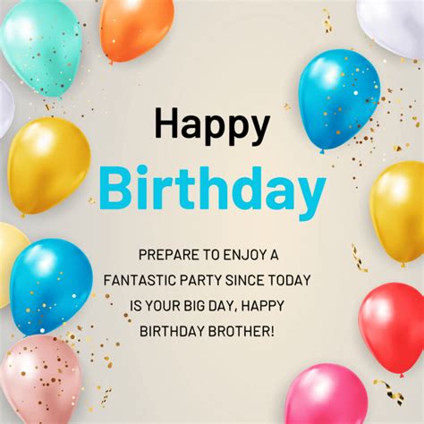 95 Birthday Wishes In English For Brother Messages Quotes Card