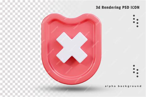 3d знак креста или 3d неправильный знак в значке щита или 3d