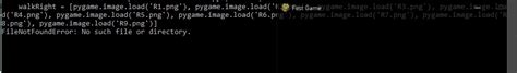 Python Не загружаются изображения в библиотеке Pygame Stack