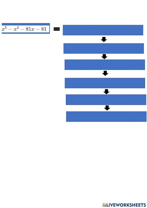 Factorizacion Worksheet For Secundaria Live Worksheets