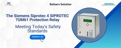 Siprotec 7um61 Protection Relay Improved Safety Standards