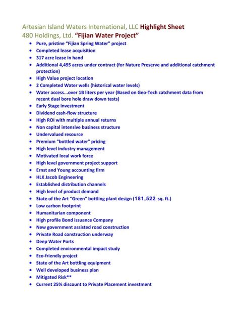 Highlight Sheet DSB DOC Business Business And Finance