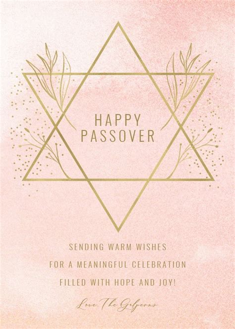 Traditional Star Passover Card Free Greetings Island