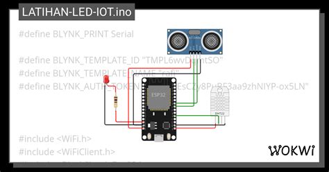 LATIHAN LED IOT Ino Copy Wokwi ESP STM Arduino Simulator