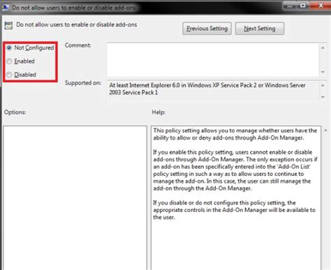 Enable Disable Internet Explorer Extensions And Addons