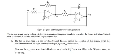 Solved Figure 2 Square And Triangular Waveform Generator He Chegg