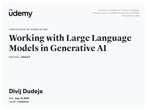 Divij Dudeja On Linkedin Udemy Course Completion Certificate