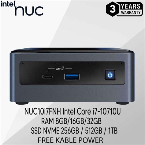 Jual Mini Pc Intel Nuc10i7fnh Core I7 10710u Gen 10 Ram Ddr4 Ssd Nvme Win 11 Pro Di Seller