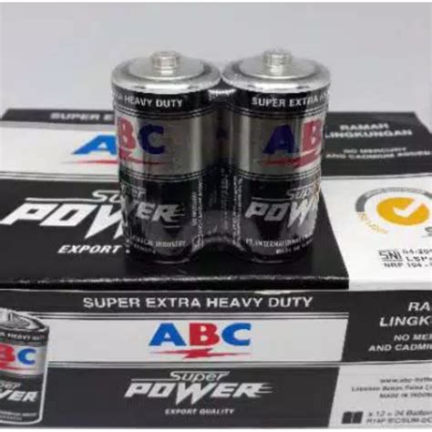 Jual Baterai Abc Size C R Batre Abc Super Power Type C Pack Isi Pcs Indonesia Shopee