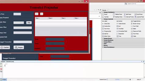 Tutorial Membuat Form Transaksi Penjualan Menggunakan Java Netbeans And Database Mysql Part 4