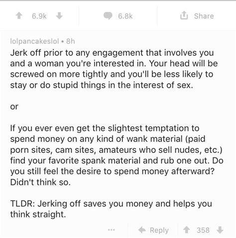Saw This Comment On Men Of Reddit NSFW Life Hacks What Are Your Thoughts Responses R NoFap