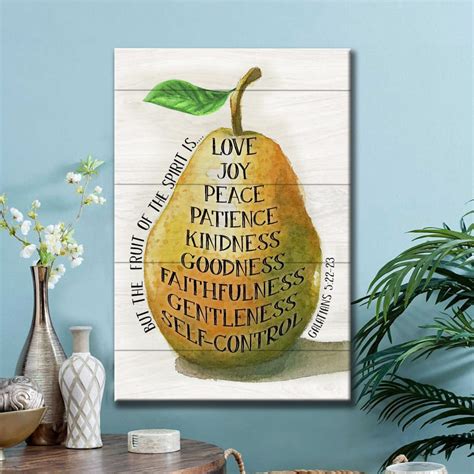 Bible Verse Galatians 522 23 The Fruit Of The Spirit Canvas Art Bibl
