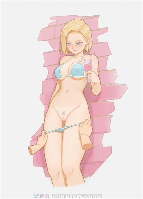 Rule 34 1girls Android Android 18 Bartolomeobari Bikini Bikini Bottom