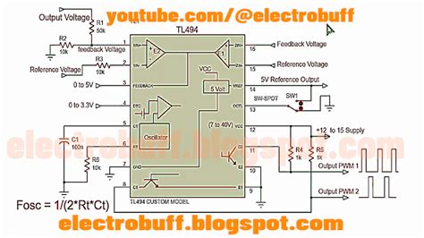 TL494 PWM IC Tutorial How To Use In Power Supplies Inverters ElectroBUFF On YouTube