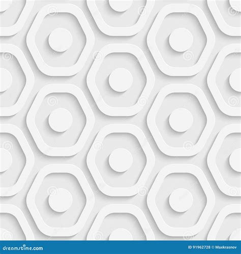 Seamless Hexagon Pattern Stock Vector Illustration Of Abstract 91962728