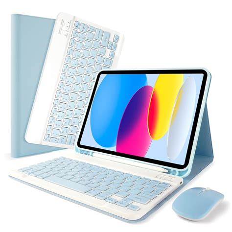 LAMA Keyboard Case With Mouse For IPad A Th Gen Th Gen Magnetic Case With