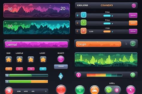 Game Levels Ui Kits Premium Ai Generated Image