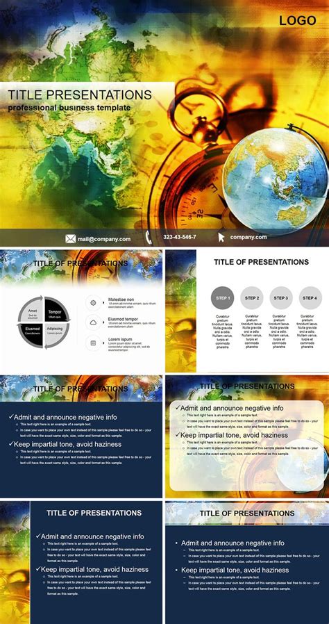 Map Travel PowerPoint Templates Keynote Template Powerpoint Templates Templates