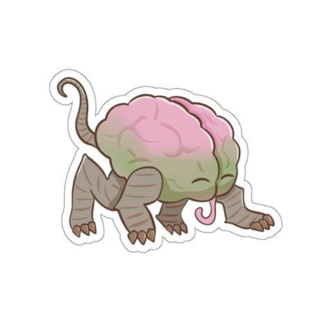 Intellect Devourer Sticker Dungeons And Dragons Sticker Etsy
