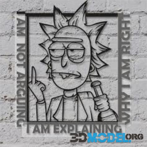 3D Model Rick And Morty Tricia Lange Printable