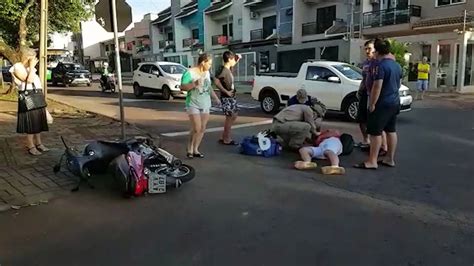 Motociclista Fica Ferido Em Colisão De Trânsito No Coqueiral Vídeo