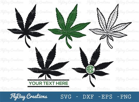 Pot Leaf Tattoo Drawing