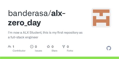 GitHub Banderasa Alx Zero Day I M Now A ALX Student This Is My