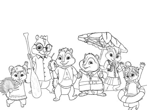 Simon Alvin Theodore Coloring Page Free Printable Coloring Pages