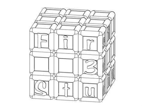 Rubiks Cube Coloring Pages