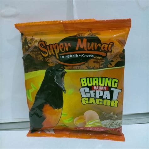 SUPER MURAI VOER PAKAN BURUNG MURAI BATU MENGANDUNG JANGKRIK DAN KROTO UNTUK HARIAN Lazada